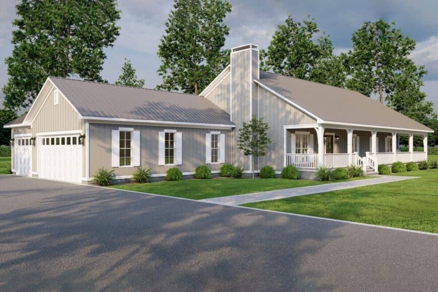 Explore This Lovely Ranch-Style Home with 3 Bedrooms, Wraparound Porch ...