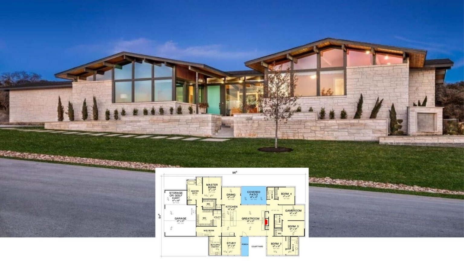 Explore This Striking 2,981 Sq. Ft. 4-Bedroom Contemporary Home with ...