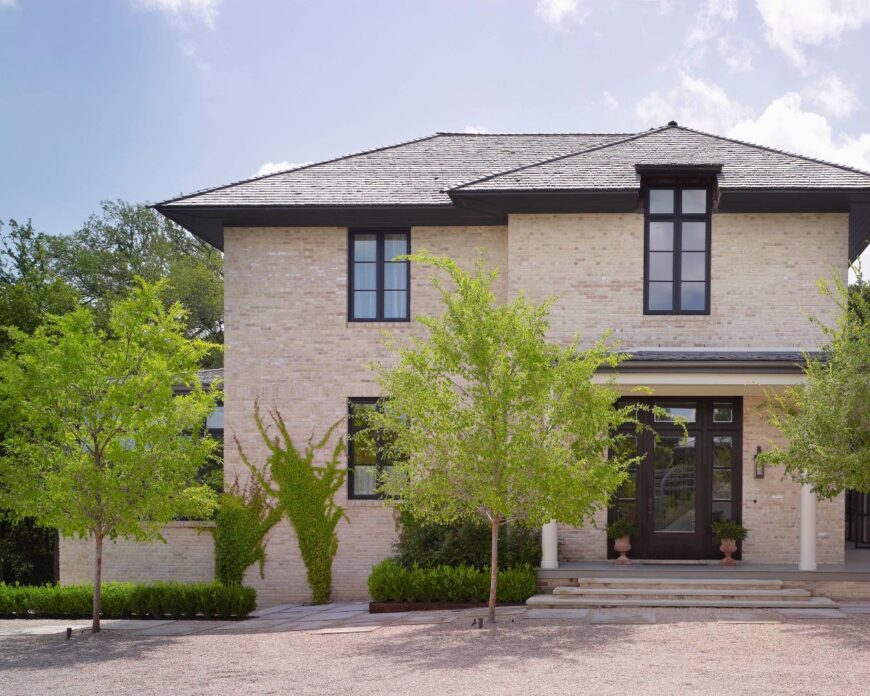 Stylish and Cost-Effective Adobe Brick Veneer Project Home