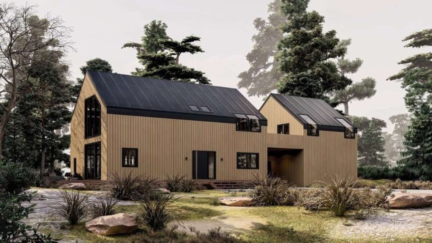 Step Inside This Captivating 4-Bedroom Modern Barn-Style Home With ...