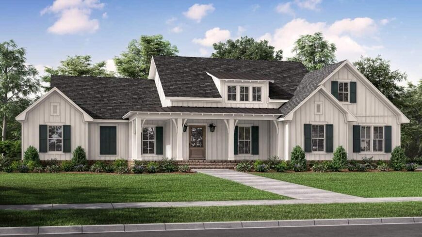 Introducing this Modern Farmhouse Style House Plan Spanning 2,431 Sq ...
