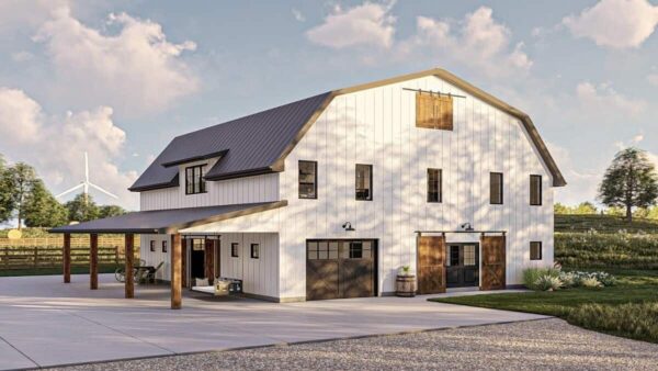 Step Inside This 3-Bedroom Barn-Style Home with Rustic Charm and Modern ...