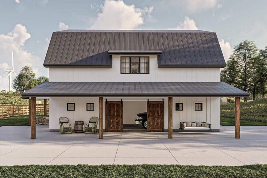 Step Inside This 3-Bedroom Barn-Style Home with Rustic Charm and Modern ...