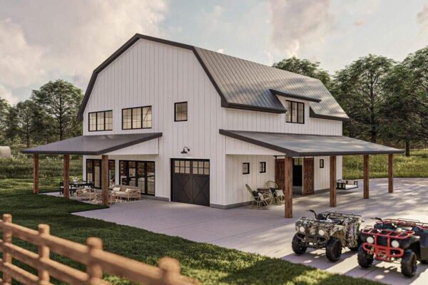 Step Inside This 3-Bedroom Barn-Style Home with Rustic Charm and Modern ...