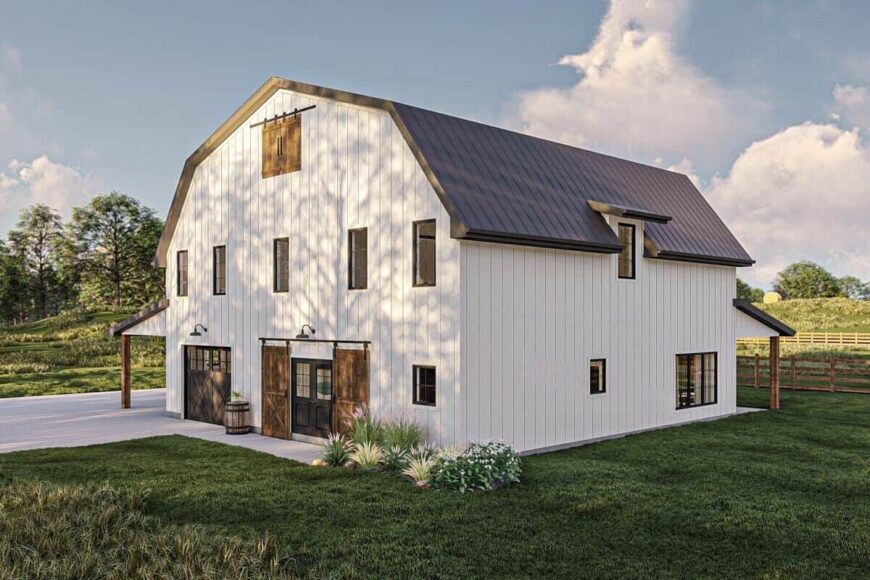 Step Inside This 3-Bedroom Barn-Style Home with Rustic Charm and Modern ...