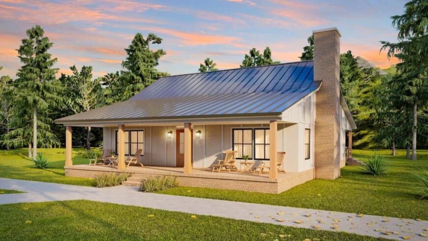 Tour This Stunning 2-Bedroom Southern Cottage with Dual Porches (1.224 ...