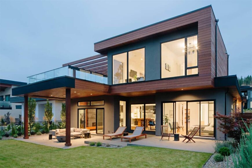 Explore the Modern Fusion of Wood and Glass in This Unique 4-Bedroom ...