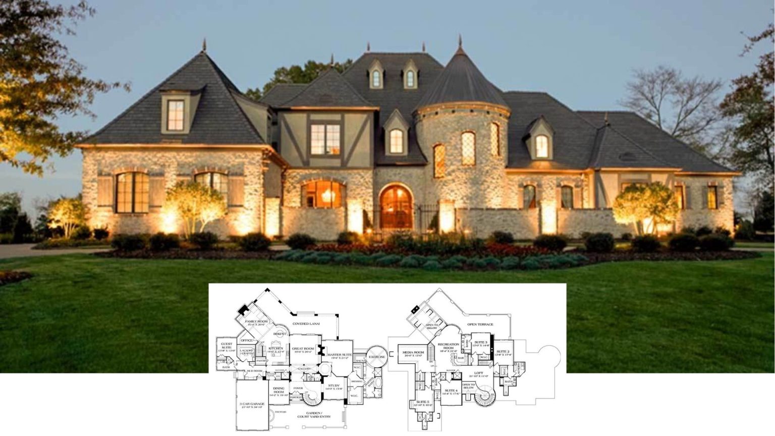 8000 Sq Ft House Plans & Floor Plans