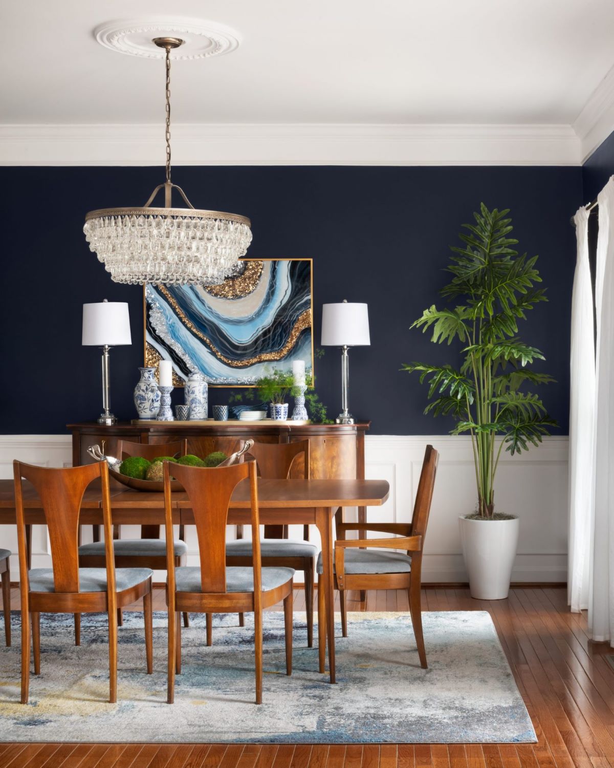 Transitional Dining Room by 2 Navy Lane – Home Stratosphere