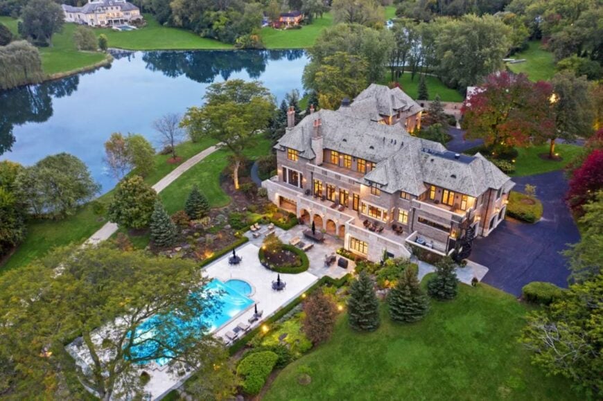 Mel Simon's Mansion in Carmel, IN (Listed for $25 Million)