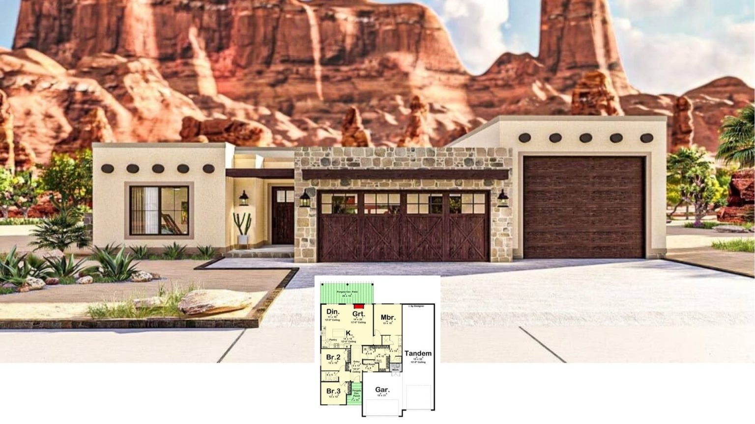 10 Adobe-Style House Plans & Floor Plans