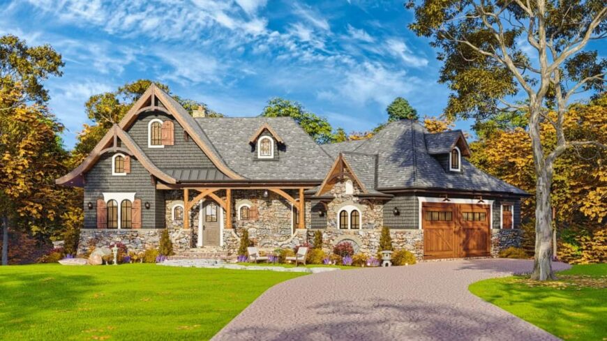 Tour This 3 Bedroom House with 1,949 Sq. Ft., Loft Option and Angled ...