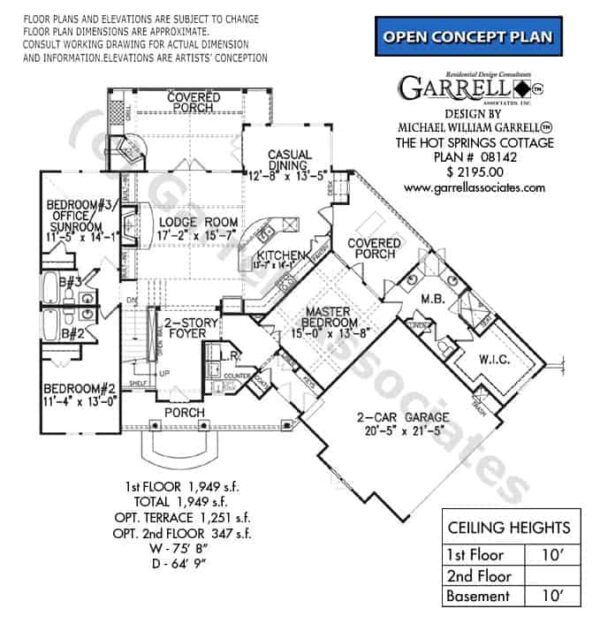 Tour This 3 Bedroom House with 1,949 Sq. Ft., Loft Option and Angled ...