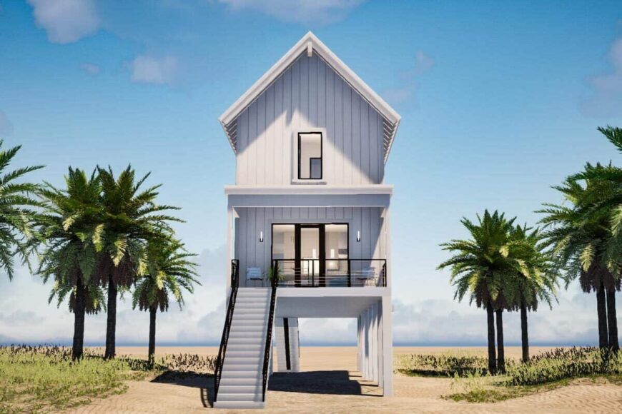 Discover the 1,800 Sq. Ft. Elevated Beach House with a Unique Floor ...