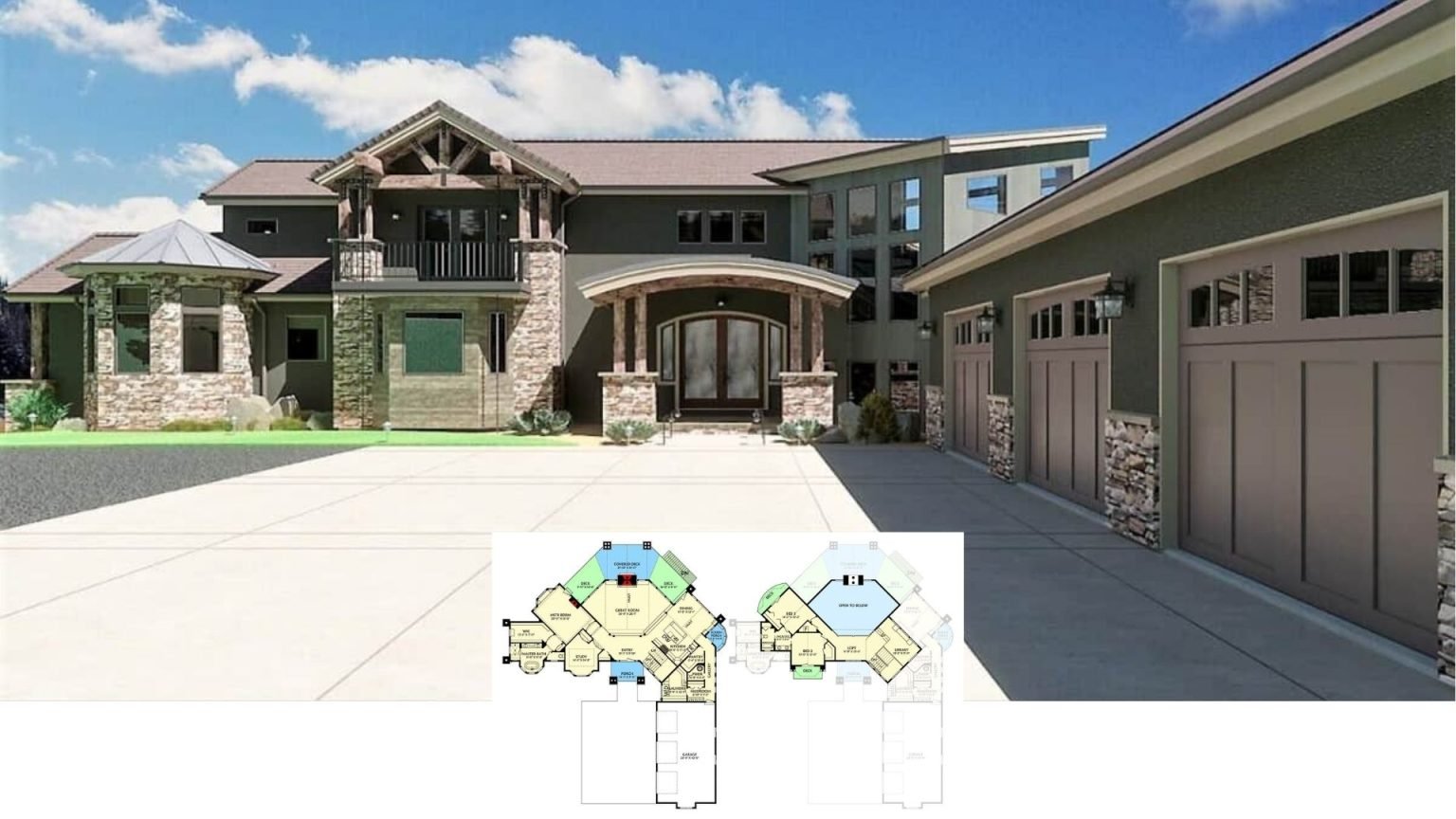 Explore This Inviting 3-Bedroom Craftsman Home with a Striking Stone Facade (View the 2,278 Sq ...