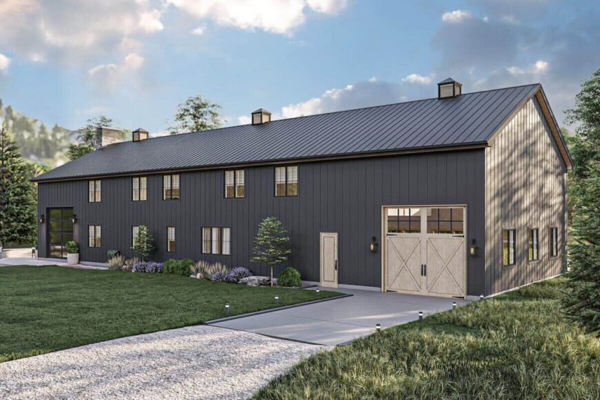 Introducing a 3,551 Sq. Ft. 6 Bedroom Barndominium with a Covered Porch ...