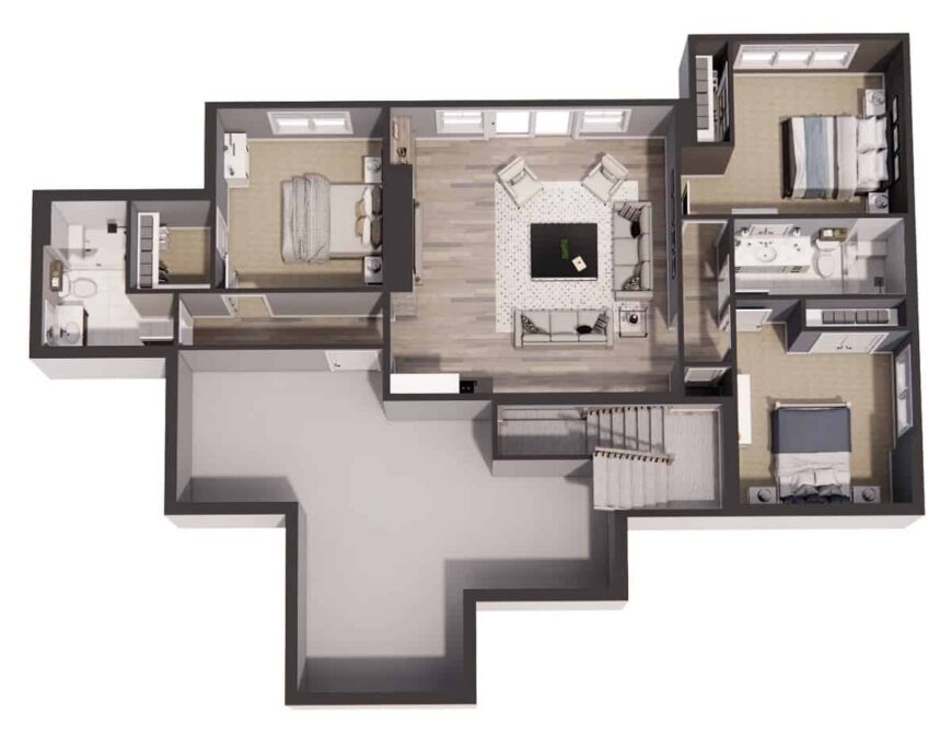 Aurora Borealis 4-Bedroom Single-Story Modern Farmhouse with Front ...