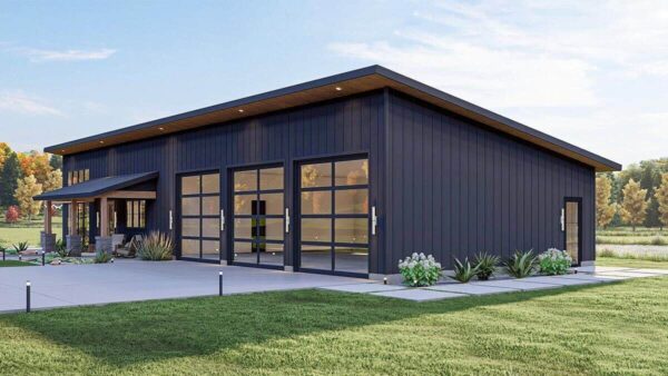 Step Inside This 1,575 Sq. Ft. Barndominium Style 2 Bedroom Home with a ...