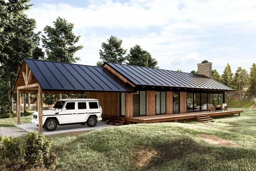 Check Out This 1,546 Sq. Ft. Cabin Hideaway with 2 Bedrooms and an ...