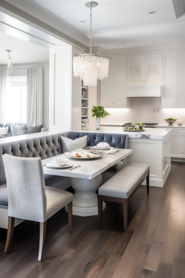 20 Opulently Tailored Transitional-Style Kitchen Nooks Perfect for Cozy ...
