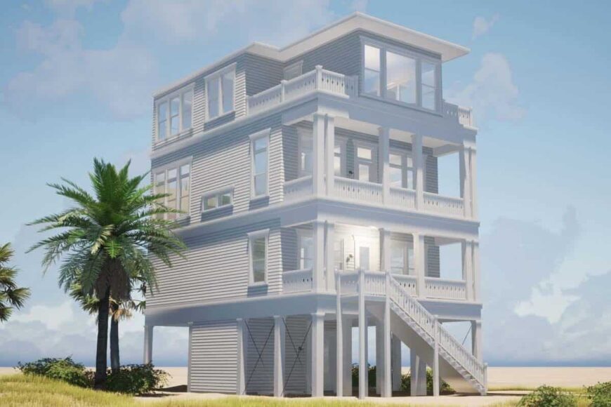 Discover This 3,374 Sq. Ft. 3 Bedroom Beach House Perfect for a Narrow ...