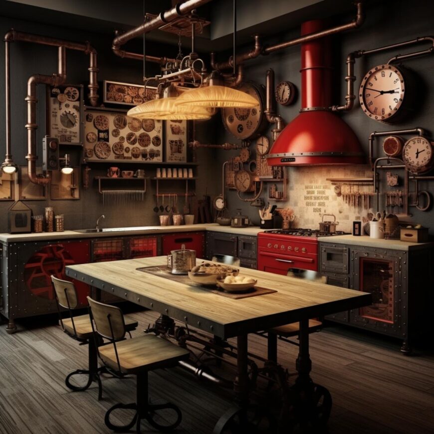36 Kitchens Redefine Space with Mashup of Steampunk and Industrial ...