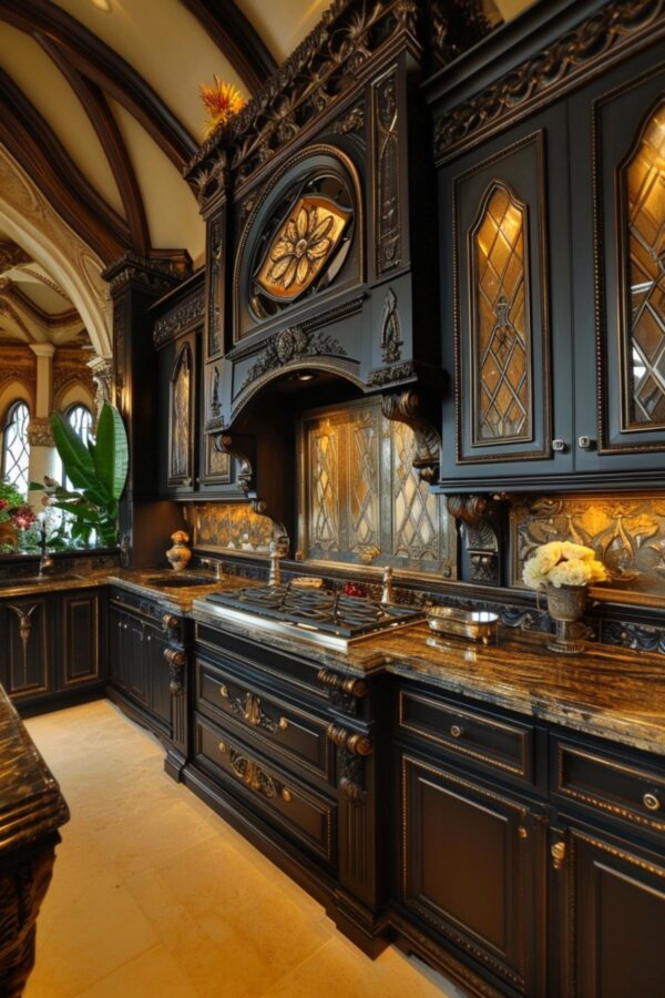 Gothic Glamour: 32 Kitchen Designs That Bring Old-World Charm to Life ...
