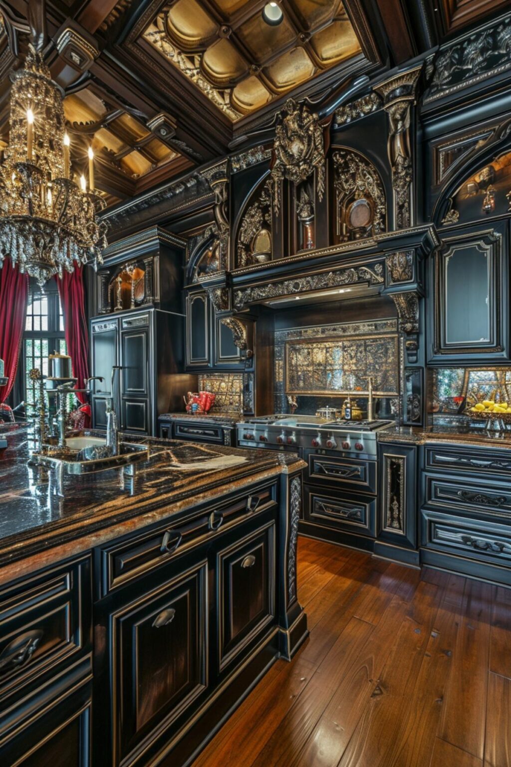 Gothic Glamour: 32 Kitchen Designs That Bring Old-World Charm to Life ...