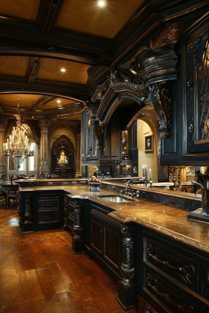 Gothic Glamour: 32 Kitchen Designs That Bring Old-World Charm to Life ...