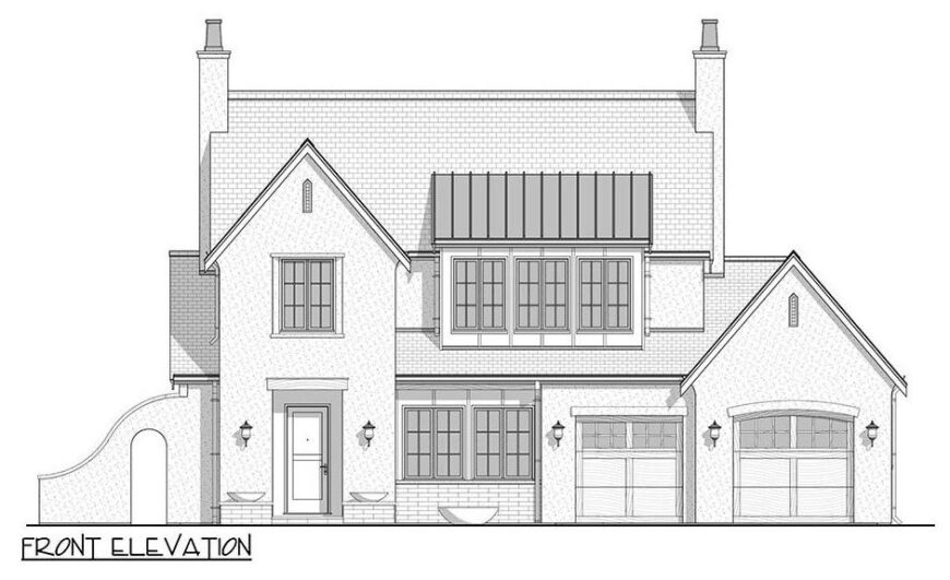 Two-Story Contemporary 4-Bedroom English Cottage Style Home with ...