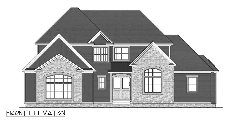 Two-Story Transitional Style 4-Bedroom Home with Loft and Jack & Jill ...