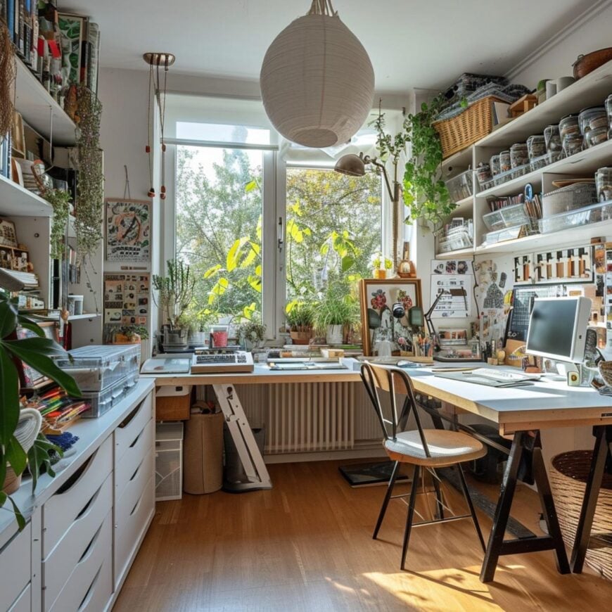 48 Breathtaking Custom Crafting Rooms That Are Every Crafter’s Dream ...