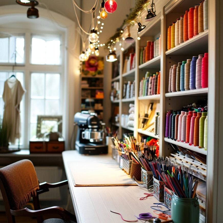 48 Breathtaking Custom Crafting Rooms That Are Every Crafter’s Dream ...