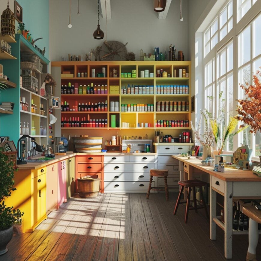48 Breathtaking Custom Crafting Rooms That Are Every Crafter’s Dream ...
