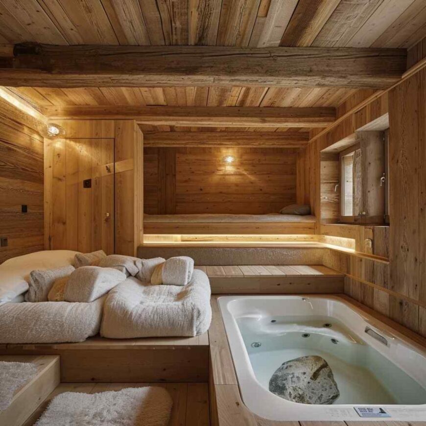 Chill and Grill: 56 Hot Tub and Sauna Layouts Soak in Rustic Serenity ...