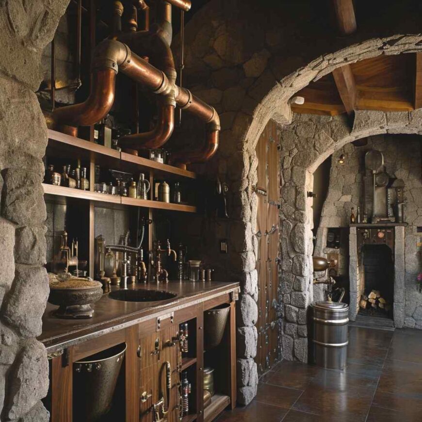 32 Kitchen Pantries Combine Dystopian Steampunk with French Country ...