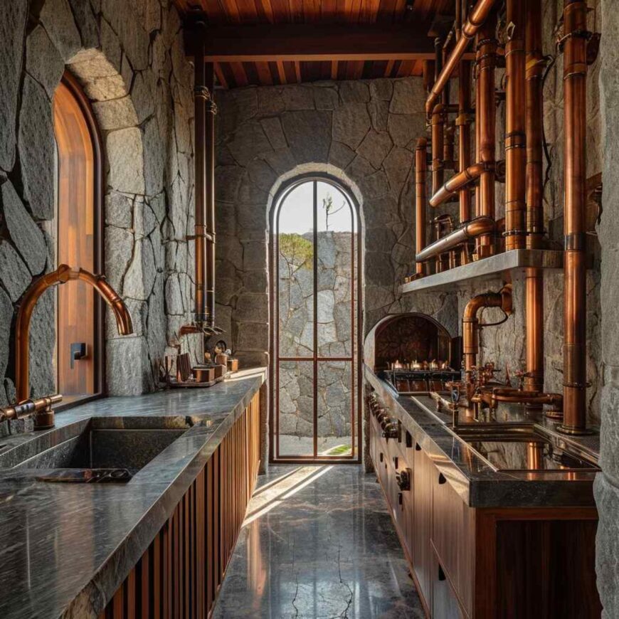 32 Kitchen Pantries Combine Dystopian Steampunk with French Country ...