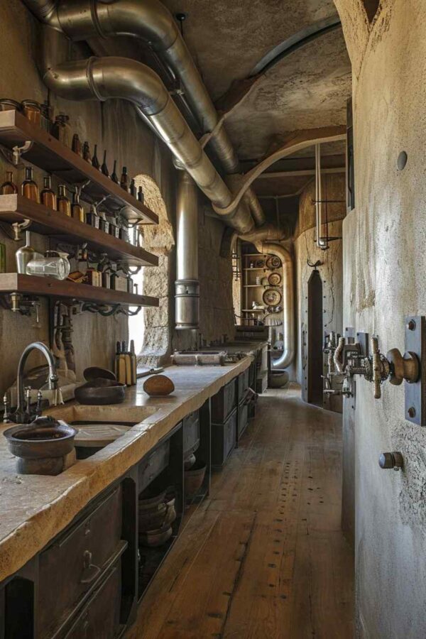 32 Kitchen Pantries Combine Dystopian Steampunk with French Country ...