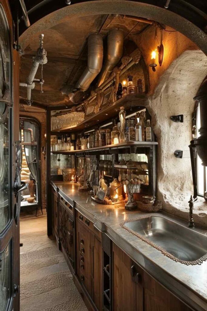 32 Kitchen Pantries Combine Dystopian Steampunk with French Country ...