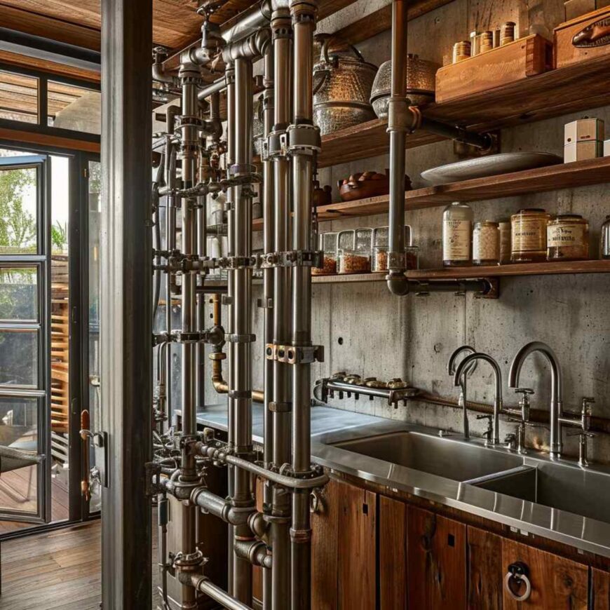 32 Kitchen Pantries Combine Dystopian Steampunk with French Country ...
