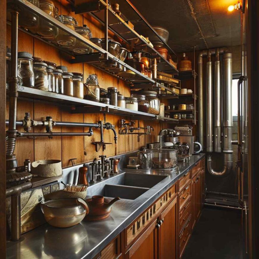 32 Kitchen Pantries Combine Dystopian Steampunk with French Country ...