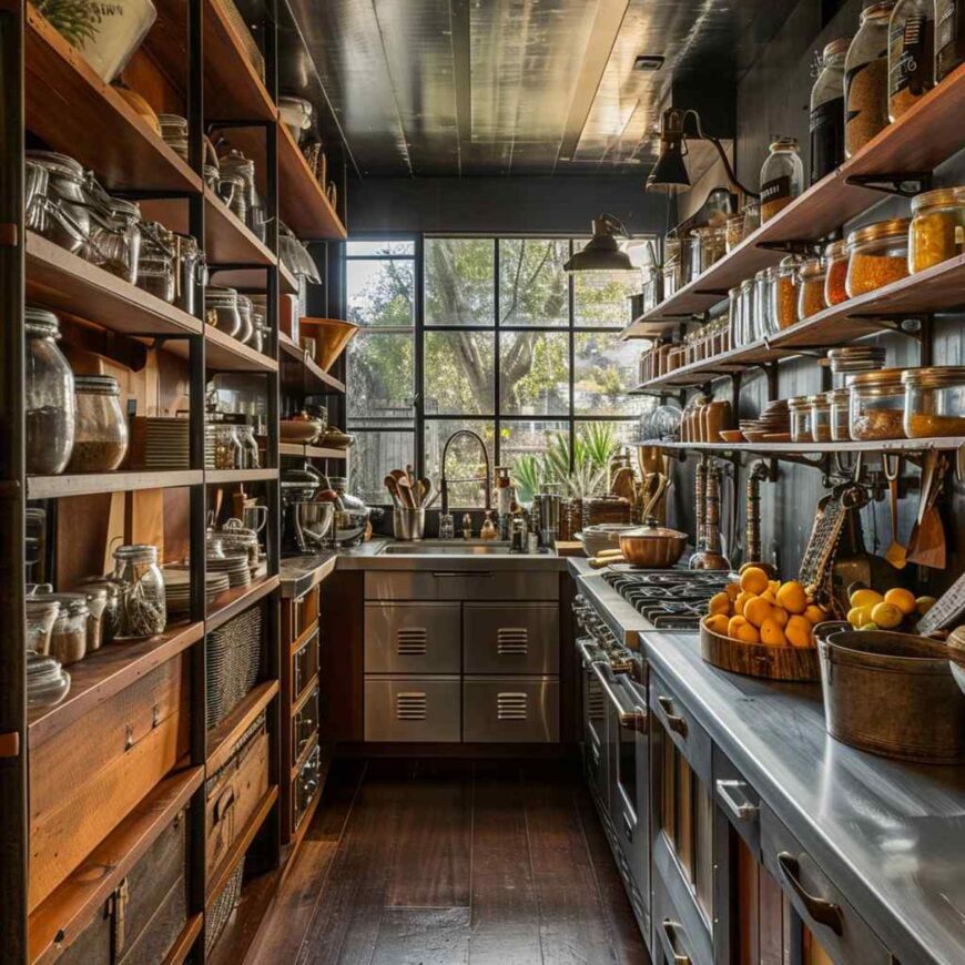 32 Kitchen Pantries Combine Dystopian Steampunk with French Country ...
