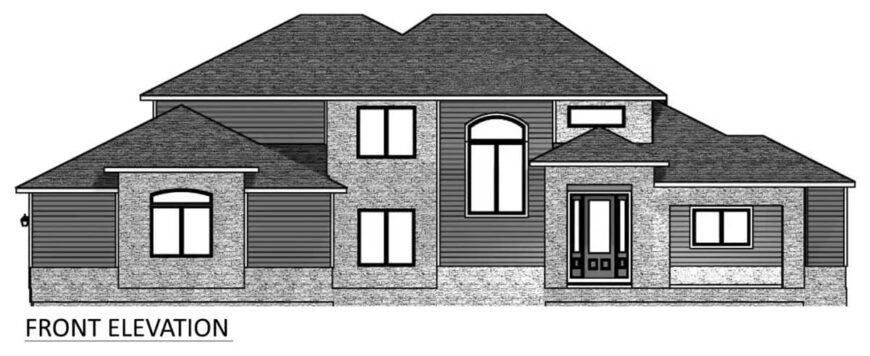 Acorn Hill Two-Story 4-Bedroom Transitional Home for a Corner Lot with ...