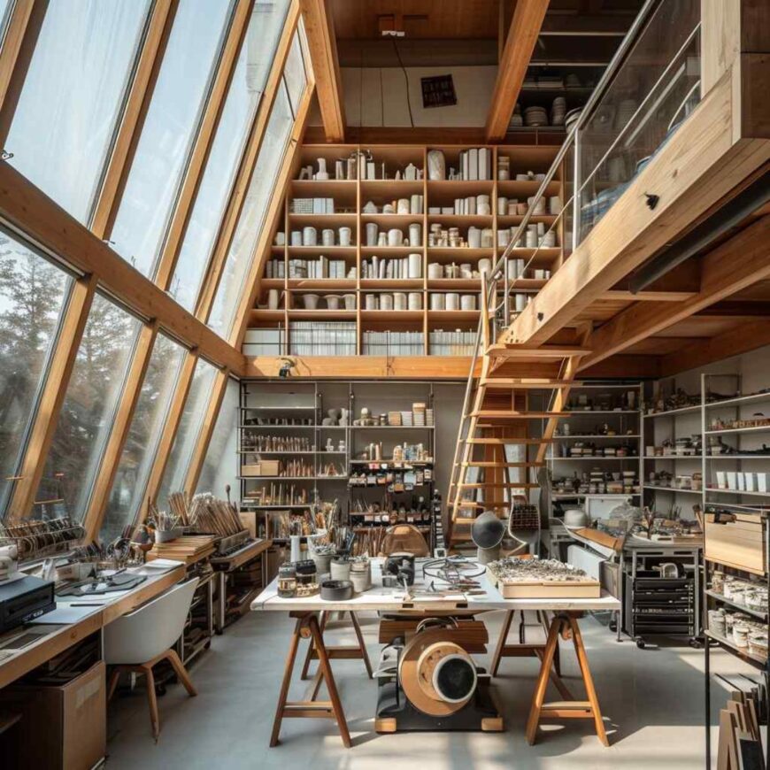 49 Craft Rooms Weave Together Japandi and Industrial Loft Design Ideas ...