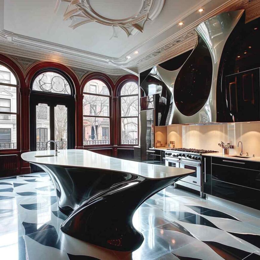 42 Neo-Deco Kitchens Where Timeless Design Meets Tomorrow (Concept ...