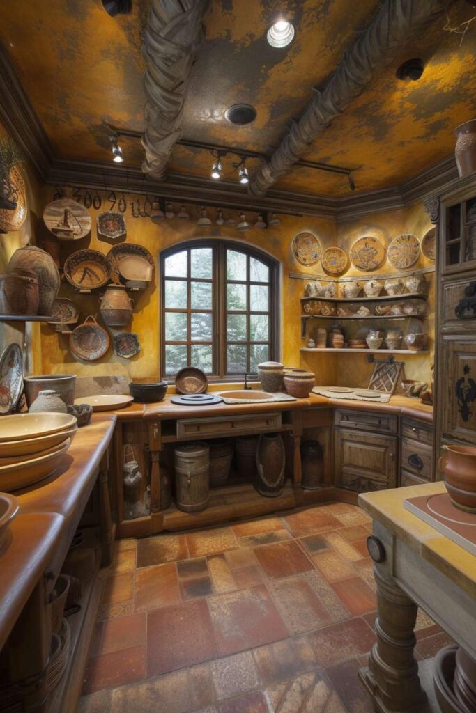 Sculpting with Style: 34 Pottery Workspaces Blend Tuscan and Baroque ...
