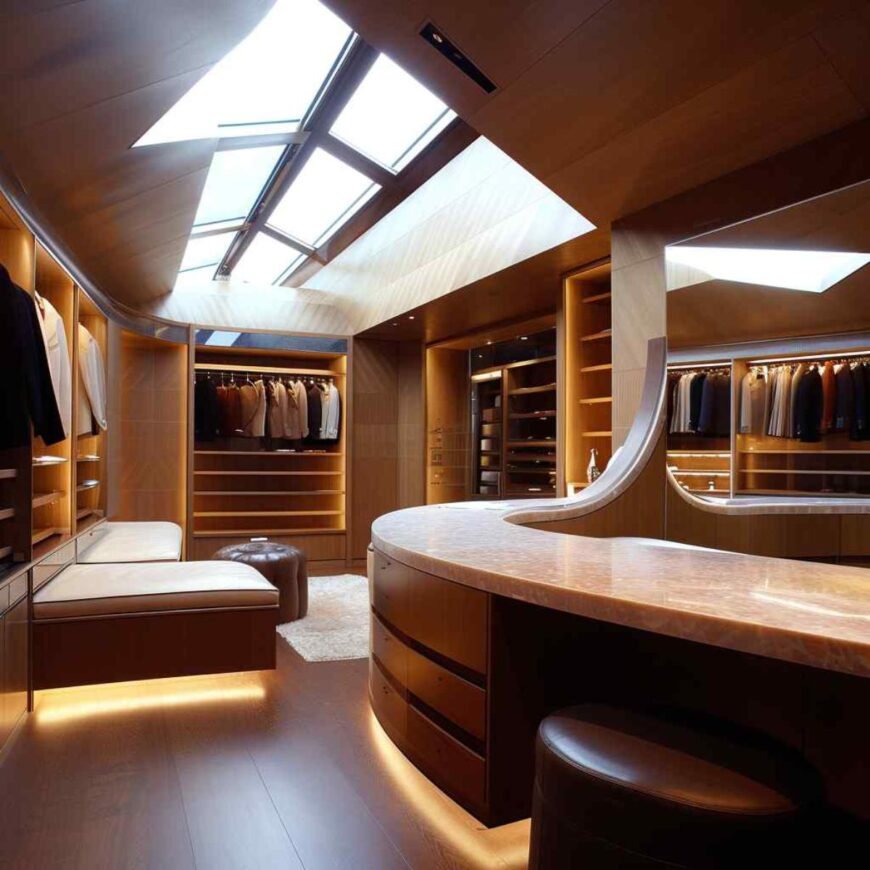 64 His-and-Her Walk-In Closets Bathed in Natural Light (Concept ...