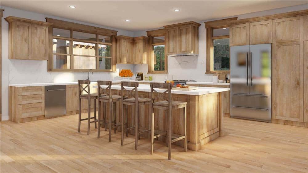 Two-Story Rustic Style 3-Bedroom Home with Wraparound Porch and Balcony ...