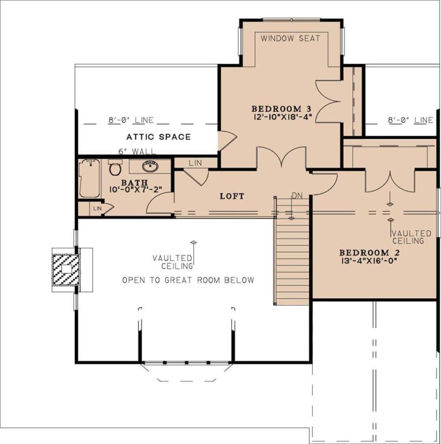 Two-Story Rustic Style 3-Bedroom Home with Wraparound Porch and Balcony ...