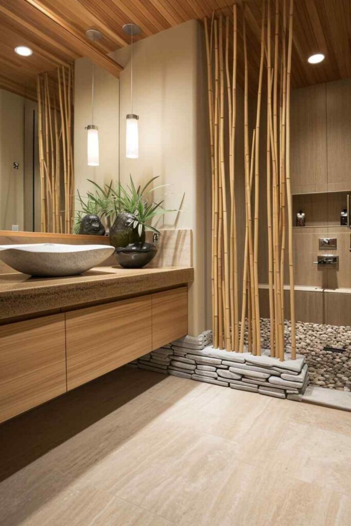 40 Zen-Inspired Modern Bathrooms Designed as Tranquil Retreats (Concept ...